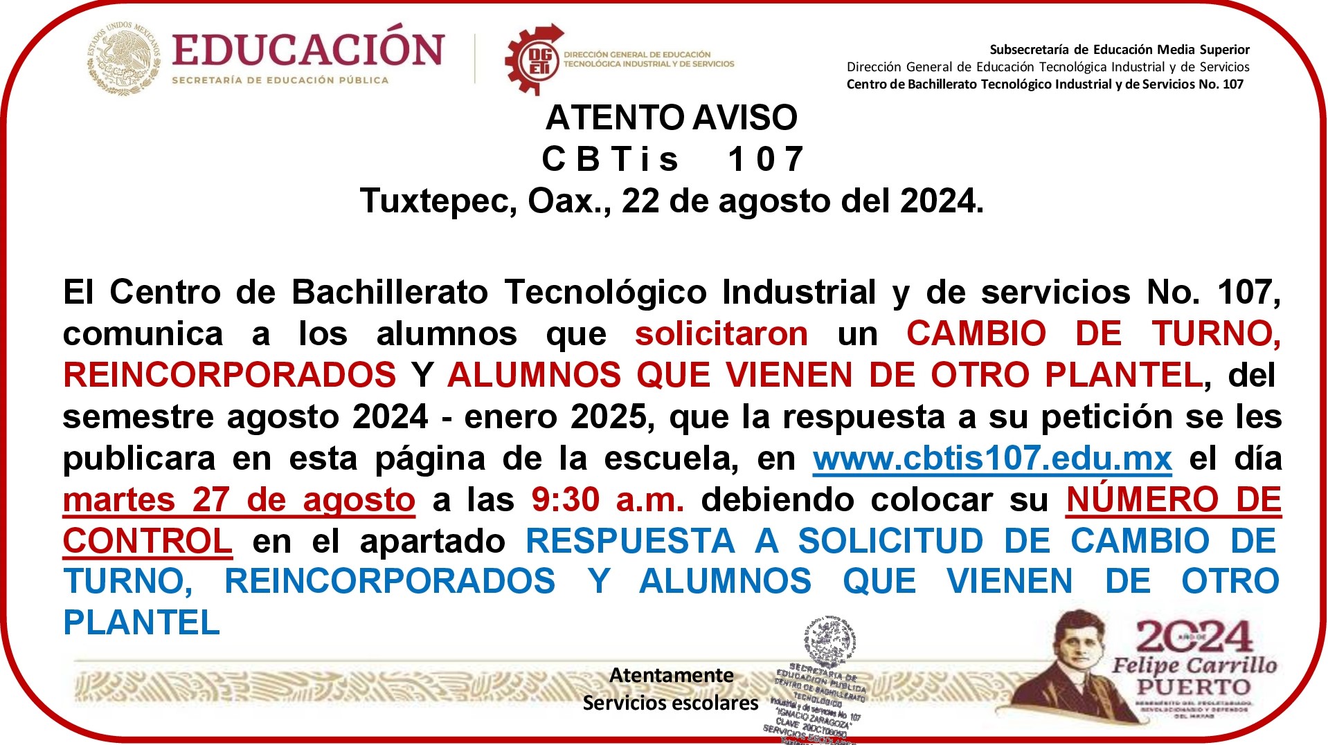 CBTis No. 107